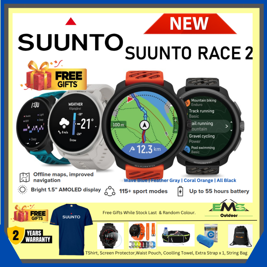 [NEW🔥] Suunto RACE 2 GPS Smartwatch - Ultimate Performance Watch for ...