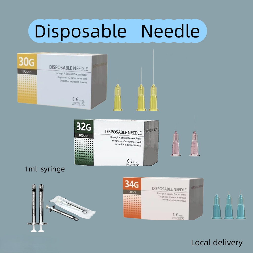 10pcs/100pcs COD 30G 32G 34G Disposable beauty Needle 一次性针头 ...