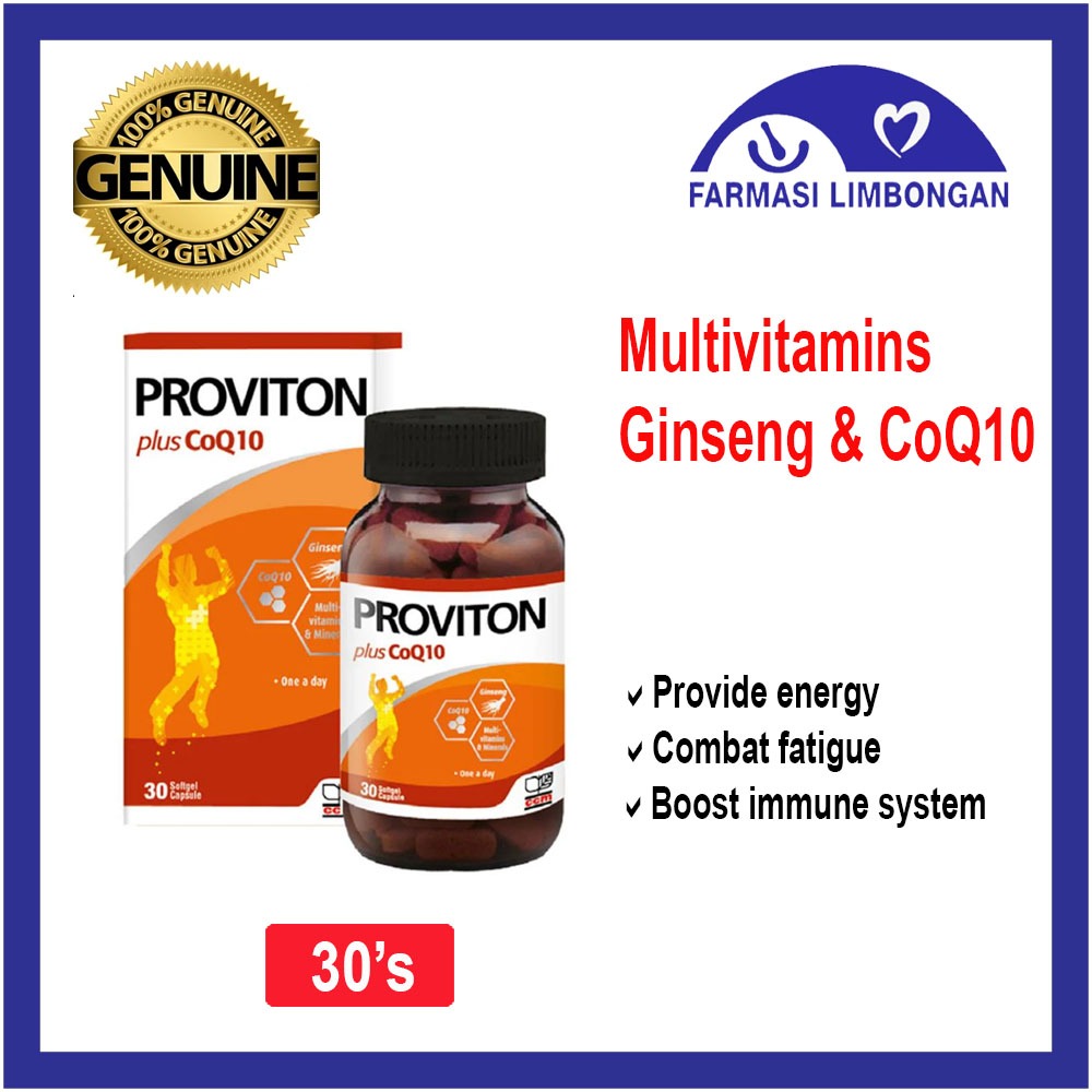 Proviton Multivits CoQ10 Plus Cap 30's | Shopee Malaysia