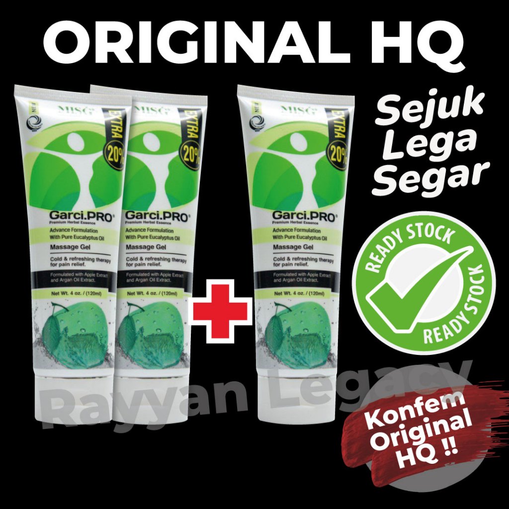 Garci PRO Massage Gel Herba Premium Gel Urut Sejuk Eucalyptus Asli ...