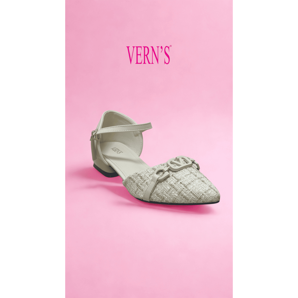 VERN'S Kasut Low Heel Pumps(S30023510) | Shopee Malaysia