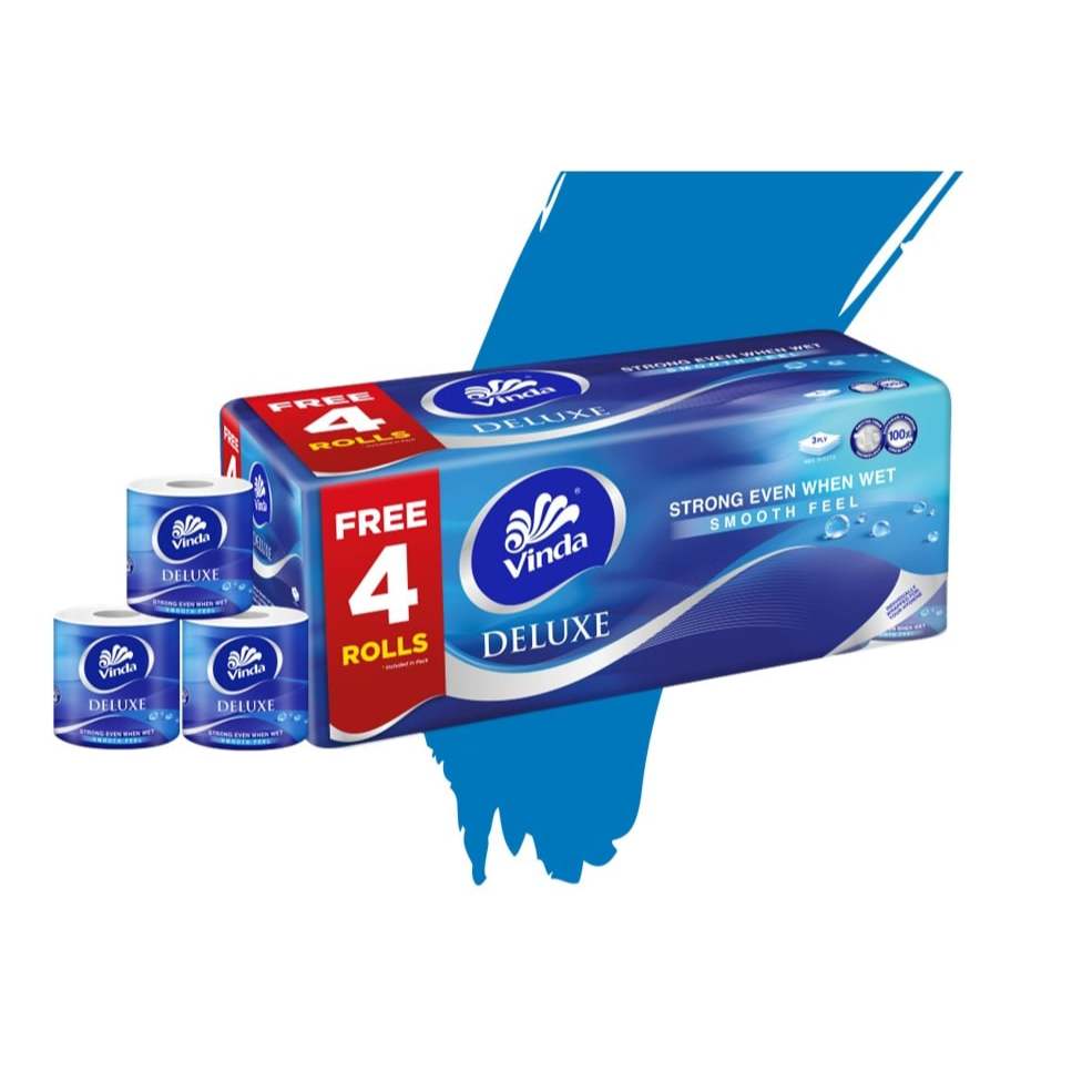 Vinda Prestige 4D Deco Embossed Toilet Tissue (16 rolls x 200s ...