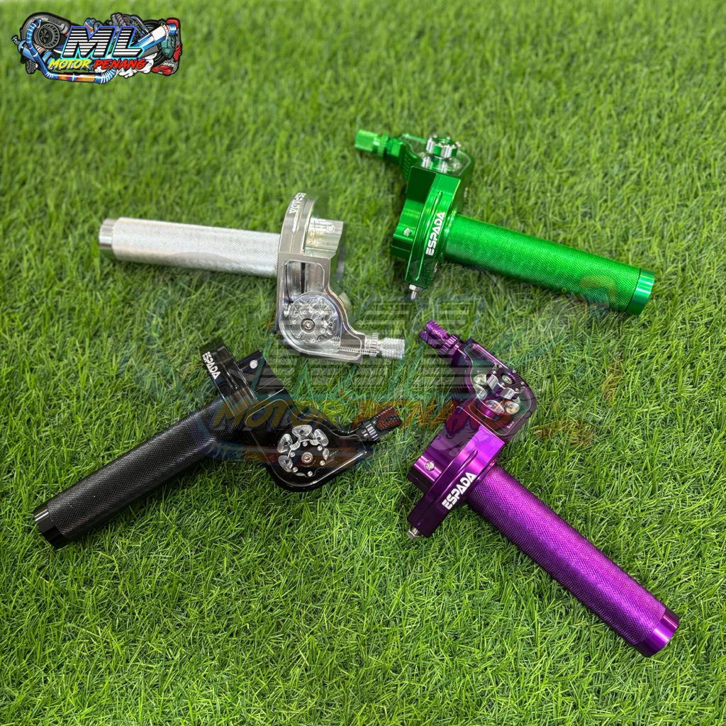 ESPADA UNIVERSAL ALLOY CNC RACING FAST THROTTLE WITH CABLE - RS150 ...