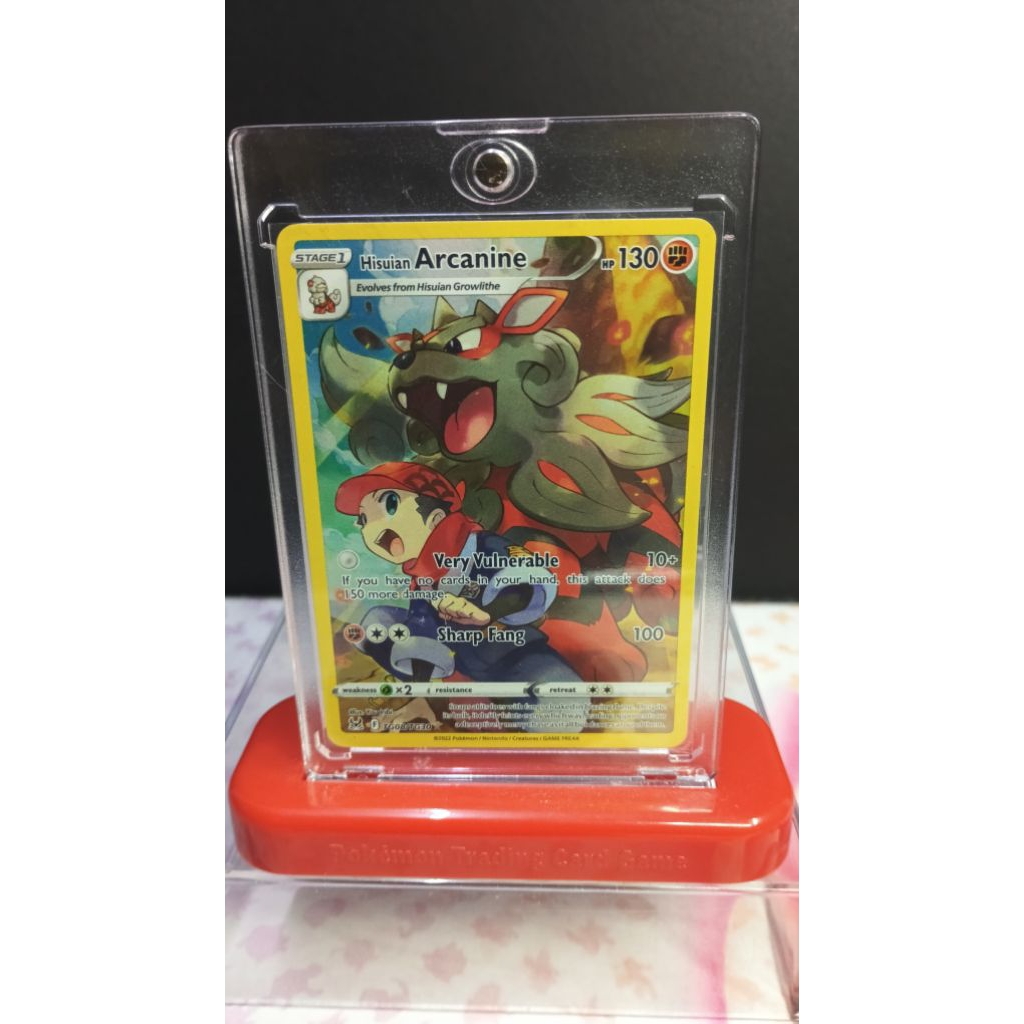 POKEMON HISUIAN ARCANINE LOST ORIGIN TRAINER GALLERY ULTRA RARE TG08 ...