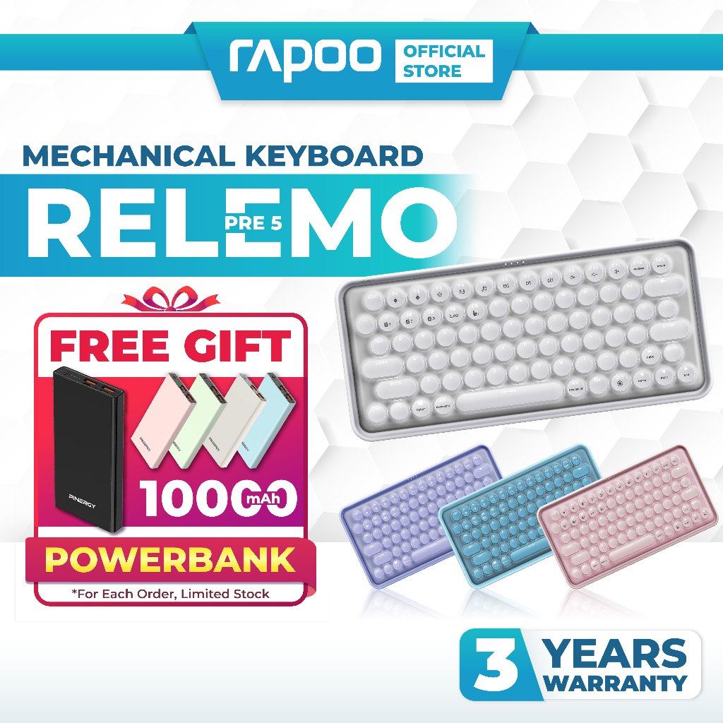 Rapoo Ralemo Pre 5 Multi-mode Wireless Mechanical Keyboard | Shopee ...