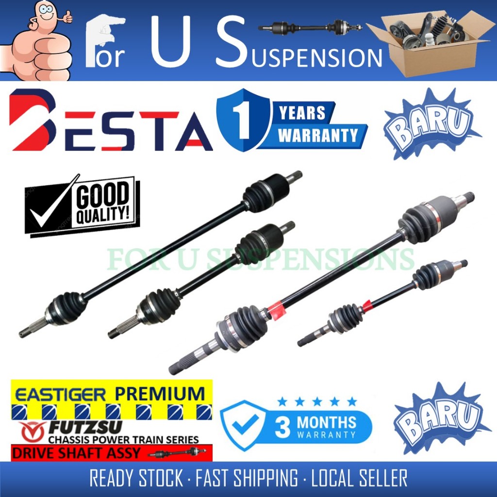 1SET 2PIECES / 1 PIECE BARU DRIVE SHAFT - RANDOM /BESTA BRAND - PROTON ...