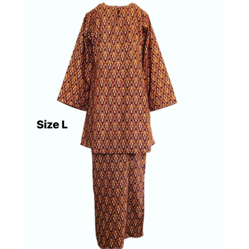 Set Baju Kurung Tradisional size L Pesak Gantung | Shopee Malaysia