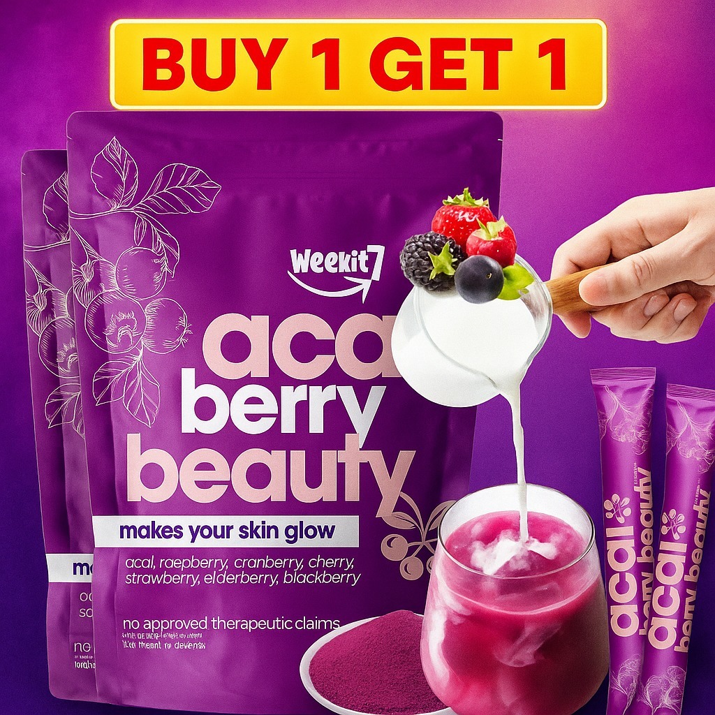 [BUY 1 GET 1] Weekit7 Acai Berry Organic Mixed Berry Powder Beverage ...