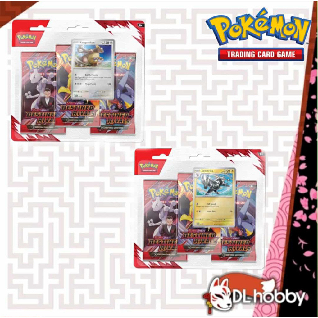 Pokemon Card Game Tcg Destined Rivals 3-Pack Blister | Shopee Malaysia