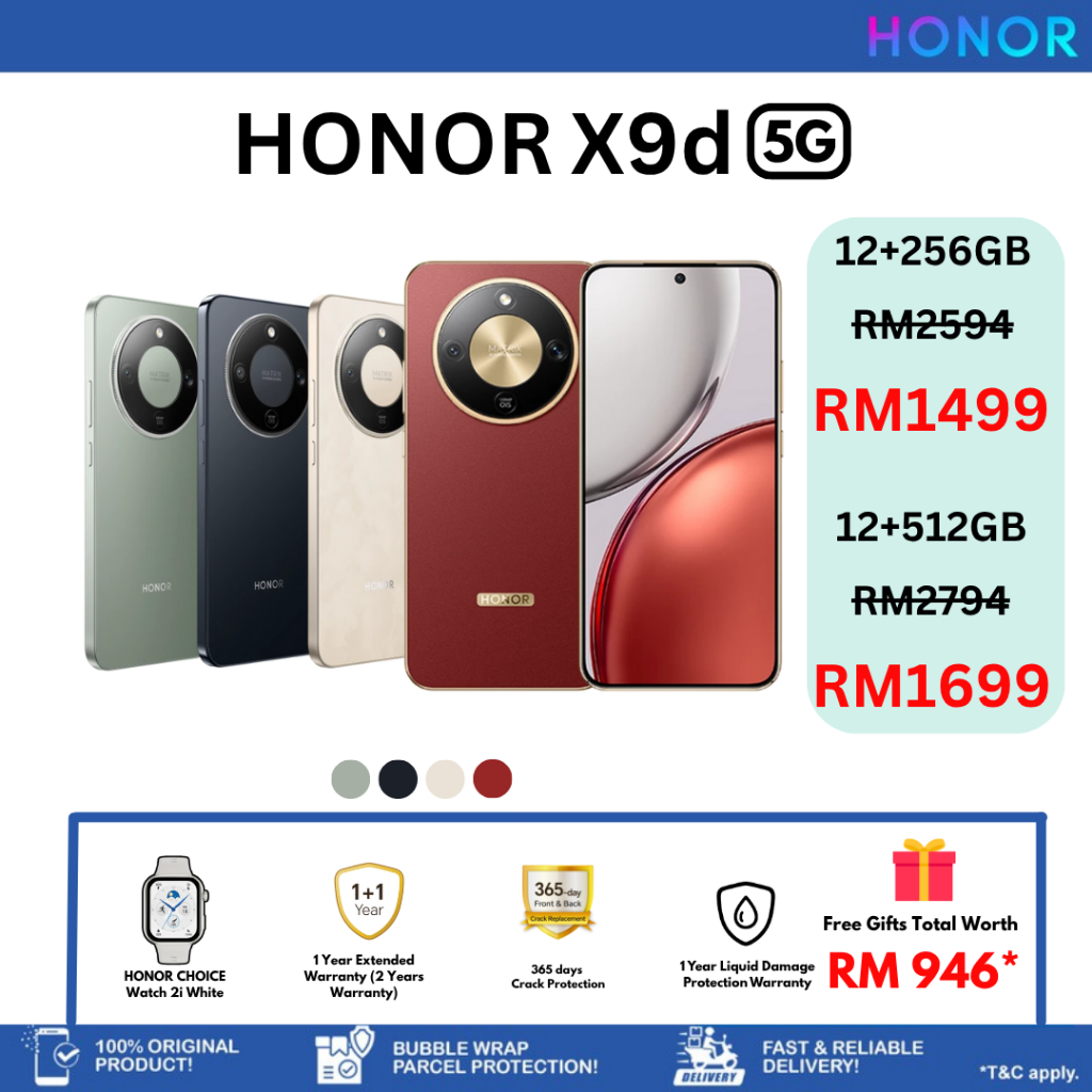 HONOR X9d 5G 24(12+12)GB + 256GB | 512GB | Strongest Drop-resistant | 8 ...