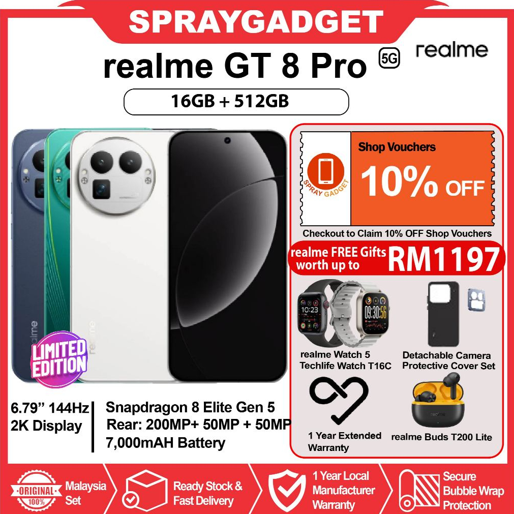 realme GT 8 Pro 5G/ GT 8 Pro Dream Edition (16+512GB) Camera Powered By ...