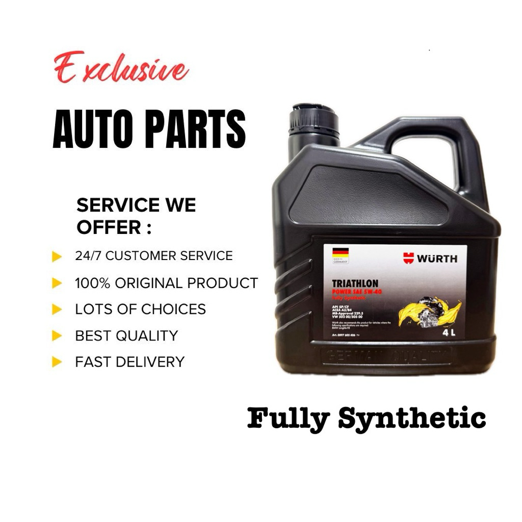 WURTH Fully Synthetic Engine oil | Shopee Malaysia