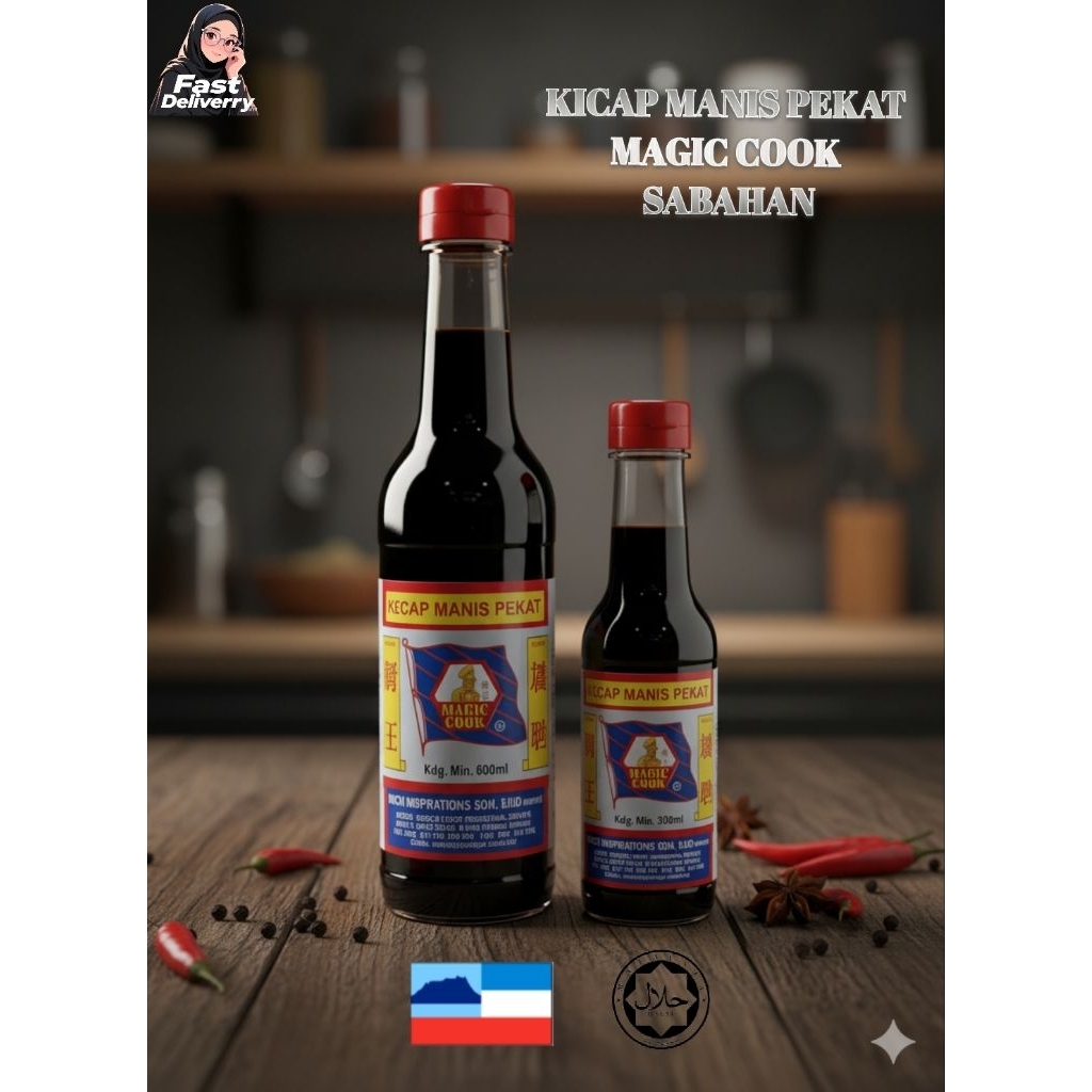 (SABAH)KICAP MANIS PEKAT MAGIC COOK 300ML/600ML | Shopee Malaysia