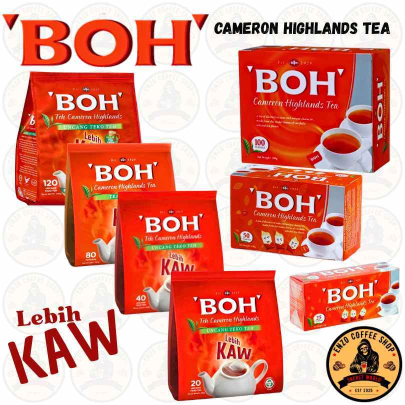Boh Tea Cameron Highland - Black Tea, Ekstra Kaw, Jumbo, Teko Teh ...