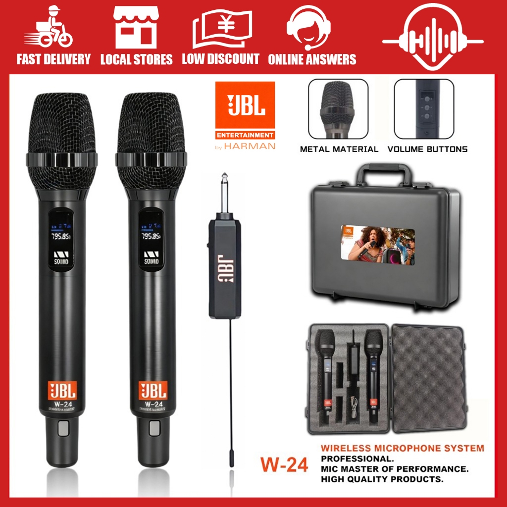 JBL PRO9900 Professional Wireless Microphone, Rechargeable UHF Handheld ...