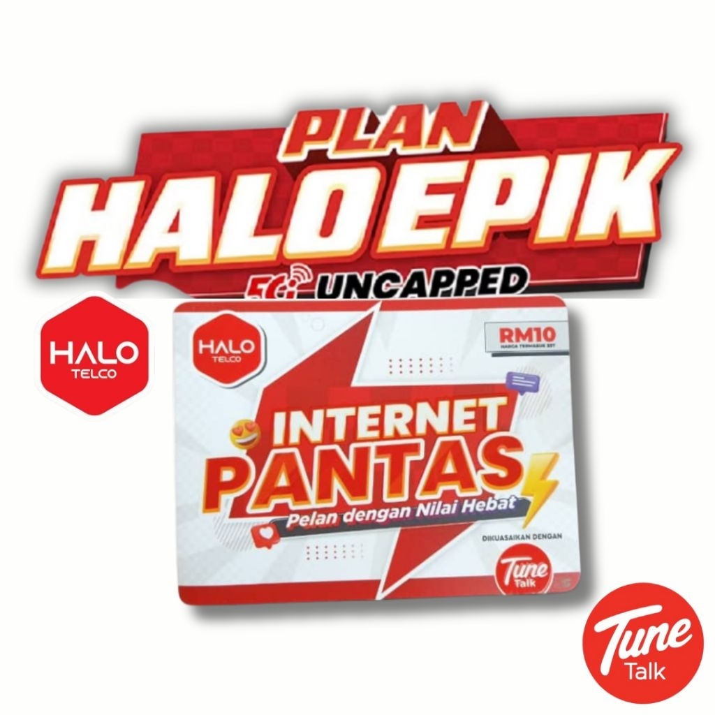 𝗙𝗿𝗲𝗲 𝗦𝗵𝗶𝗽𝗶𝗻𝗴 / Simkad Halo Telco Tune Talk / Hotspot penuh / Internet ...