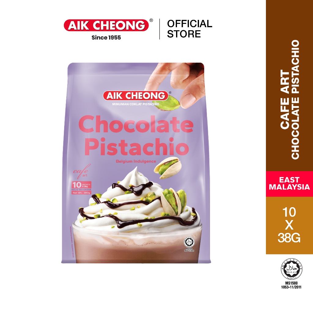 [East Malaysia] AIK CHEONG CHOCOLATE PISTACHIO 38G X 10'S | Shopee Malaysia