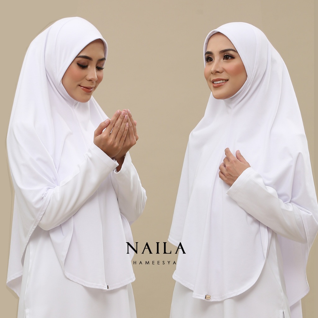 Tudung Labuh Cotton NAILA Tudung Berdagu Tudung Ironless Tudung Sarung ...