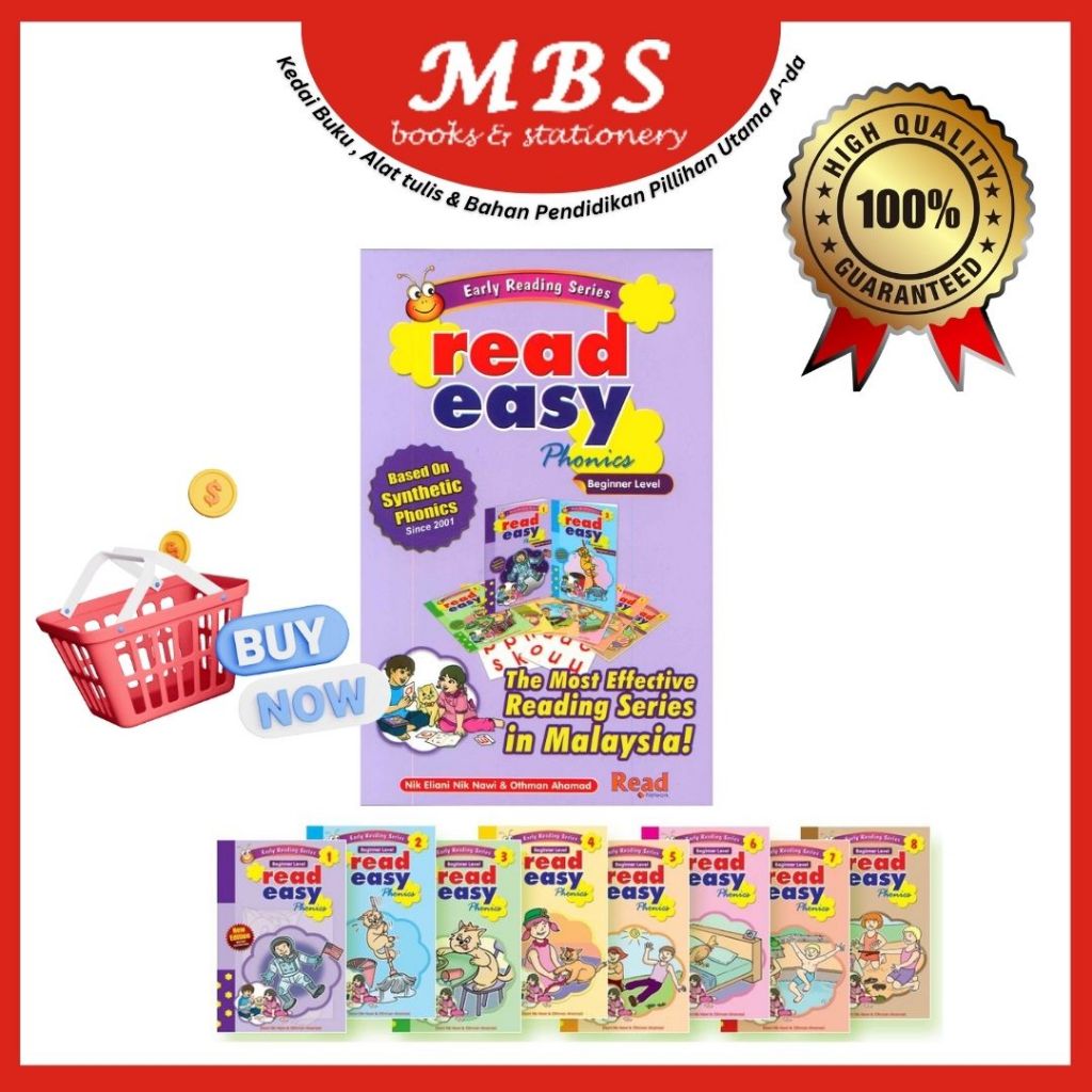 Early Reading Series READ EASY PHONICS Beginner Level (8 BOOKS ...