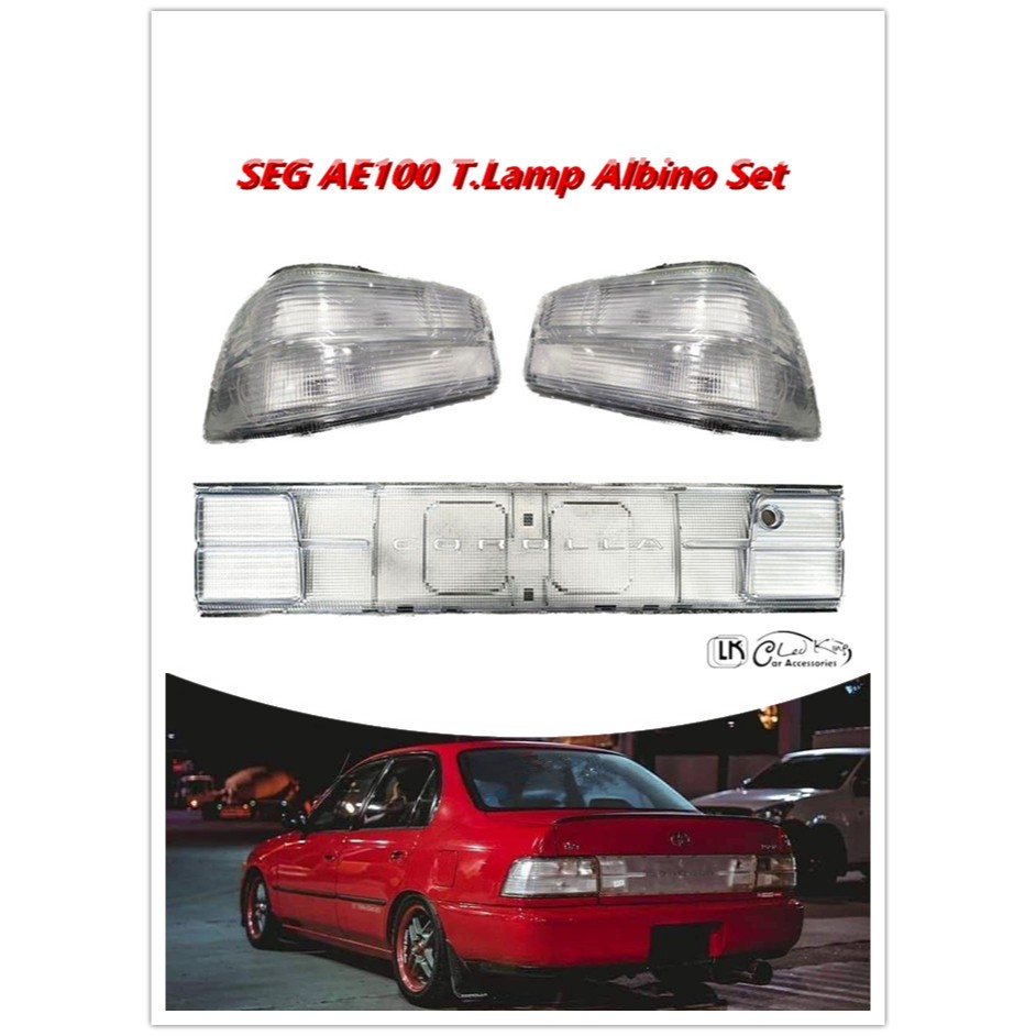 Toyota SEG AE100 AE101 Tail lamp Albino White With Reflector Lampu ...