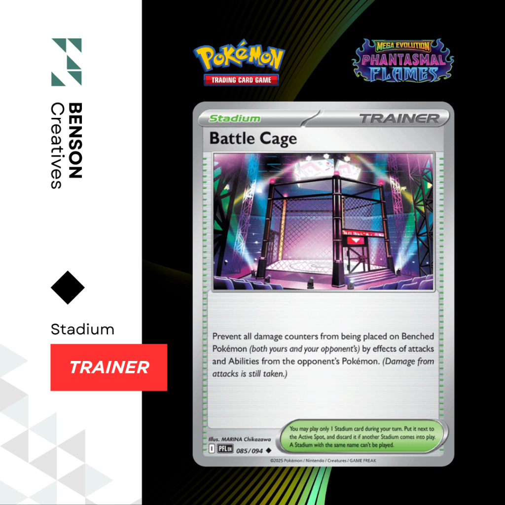 Battle Cage | 085/094 | Trainer - Stadium [Phantasmal Flames] Pokémon ...