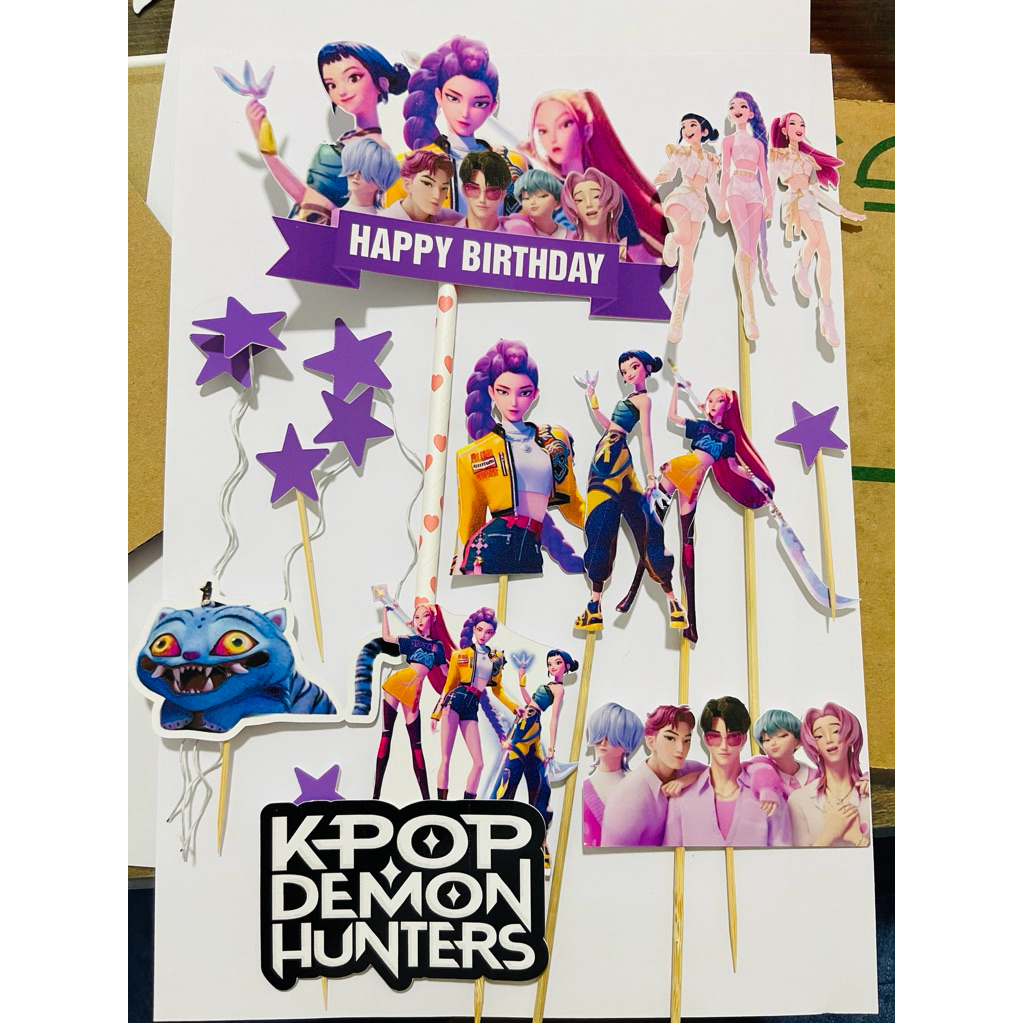CAKE TOPPER KPOP DEMON HUNTER | Shopee Malaysia