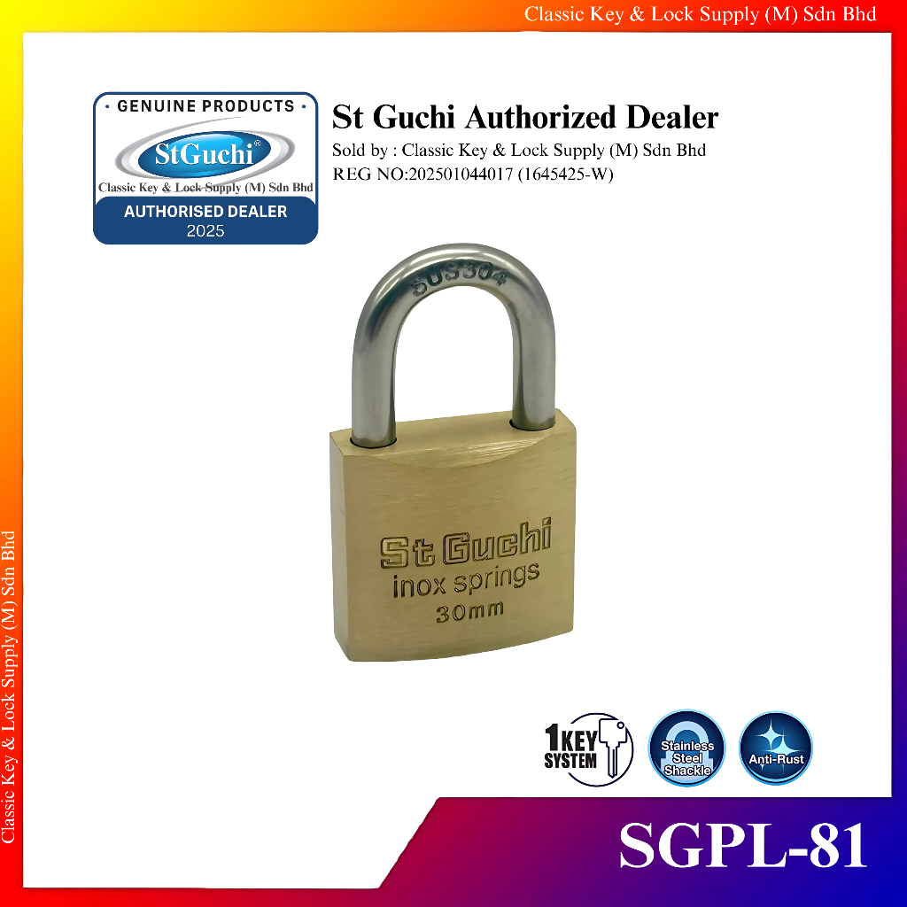 St Guchi padlock locker SGPL-81 Size 30mm | Shopee Malaysia