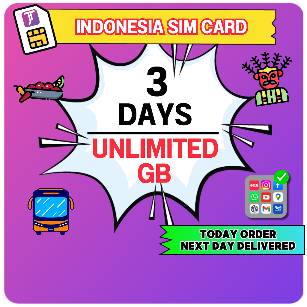 J Travel 【 Indonesia SIM Card 】【🔥UNLIMITED CHEAP PRICE 】【 Batam SIM ...