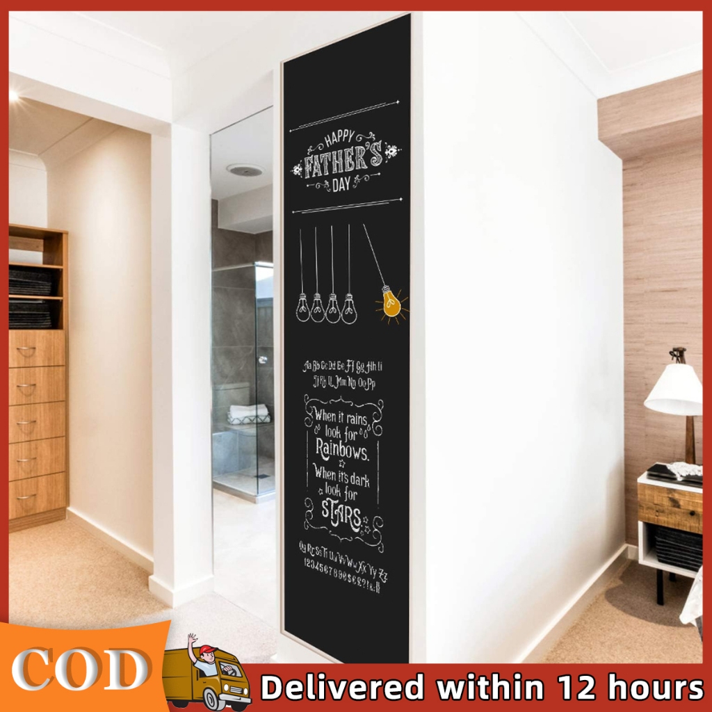 Magnetic Chalkboard Wallpaper Peel and Stick 60x300 cm Self Adhesive ...