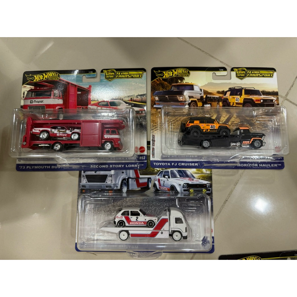 Hot wheels Team Transport 73 Honda Civic Custom Aero Lift 73 Plymouth ...