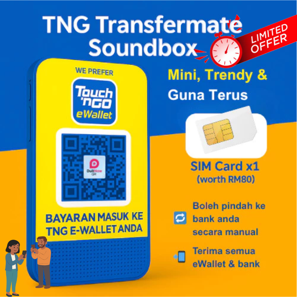 TNG ewallet soundbox TransferMate ( Individual Personal use) Touch 'n ...