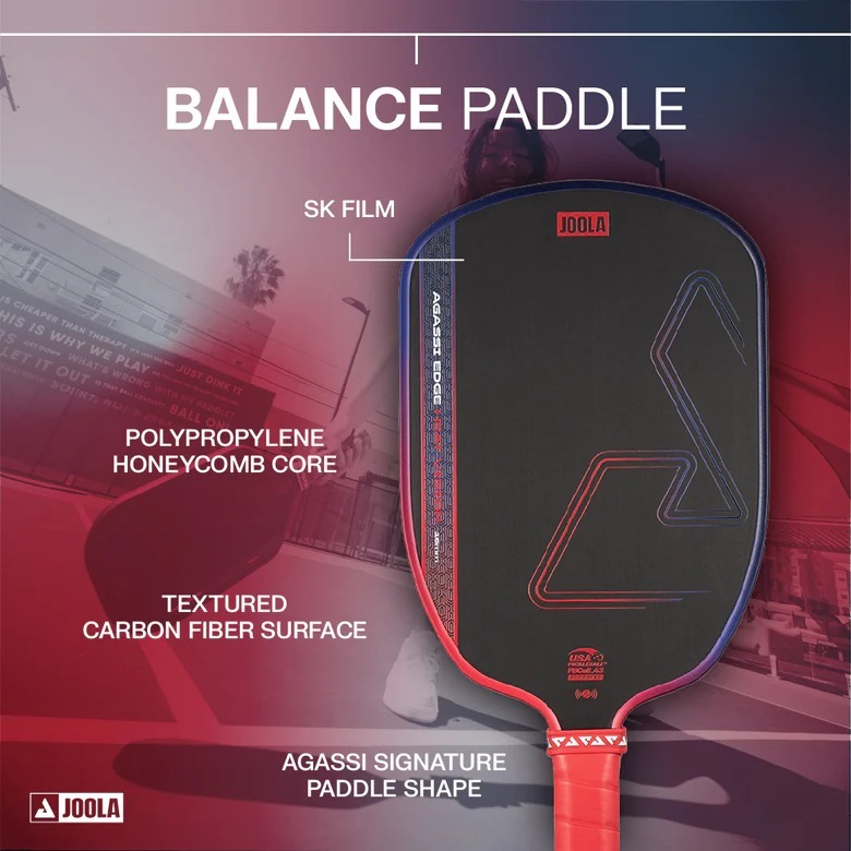 JOOLA Agassi Edge Heat Vision Pickleball Paddle | Shopee Malaysia