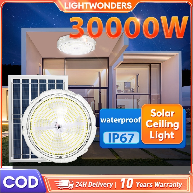 30000W LED Solar Light Indoor Home Lampu Solar Ceiling Light Solar Lamp ...