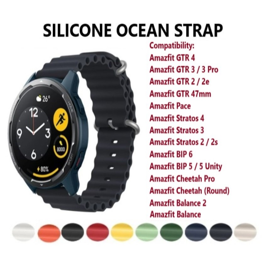 Ready Stock] Silicone Ocean Strap Band for Huami Amazfit GTR 4 3 Pro 2 ...