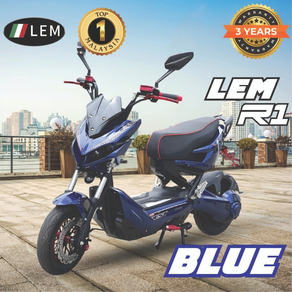 SKUTER ELEKTRIK ★LEM★ NEW !!! R1 / R7 ( FASTEST E-BIKE Electric Bike ...