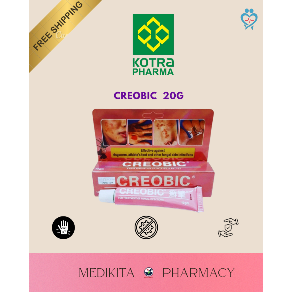 [KKM VERIFIED] [100%ORI] [FOR ANTI-FUNGAL] CREOBIC 20G | Shopee Malaysia