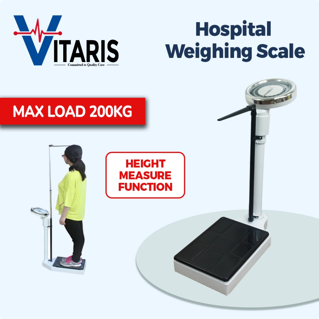 Hospital Clinic Medical Weighing Scale with Height Measurement Rod ...