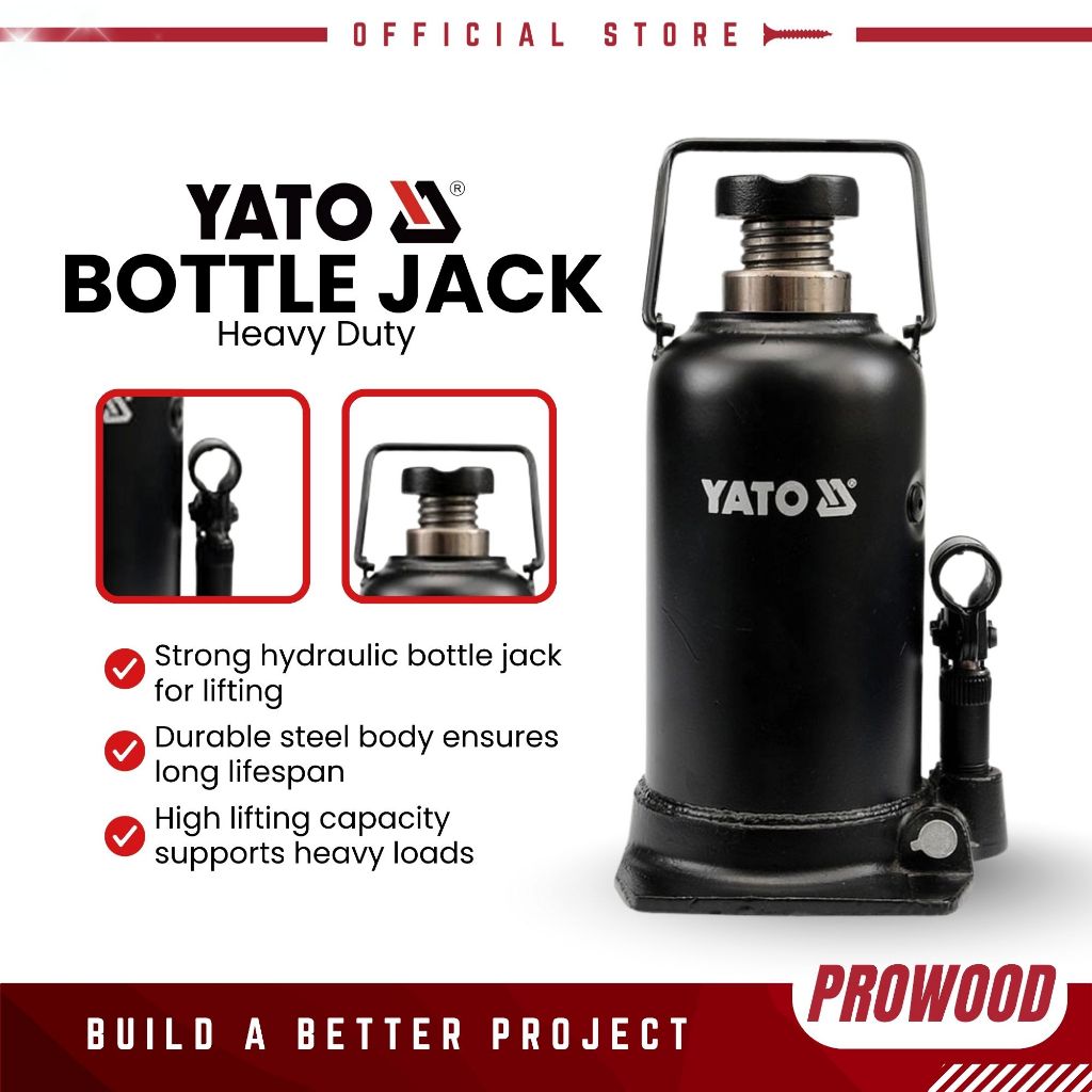 YATO Heavy Duty Bottle Jack Bottle Type Car Horizontal Vehicle Jack ...