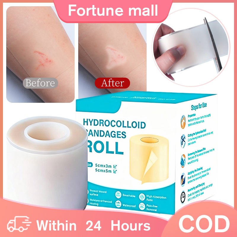 Hydrocolloid Dressing Bed Sore Bandages 5*150cm Acne Pimple Wound ...