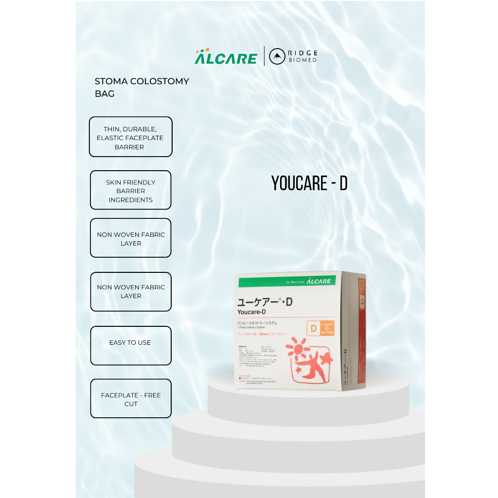 ALCARE Youcare D (30 Pieces) Stoma Colostomy/ Ileostomy Bag | Shopee ...