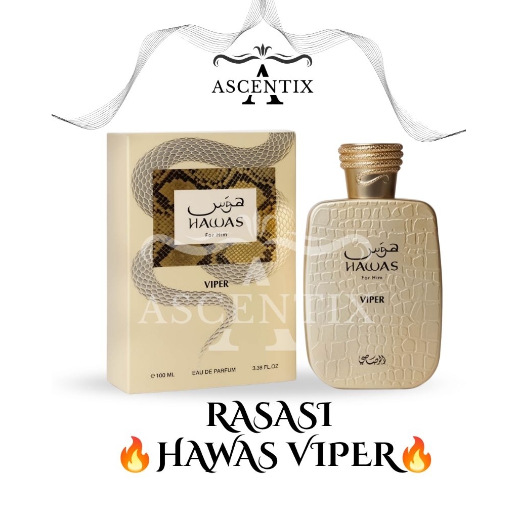 100%ORIGINAL🔥RASASI HAWAS VIPER 100ML LONG LASTING🔥BEAST MODE🔥EAU DE ...