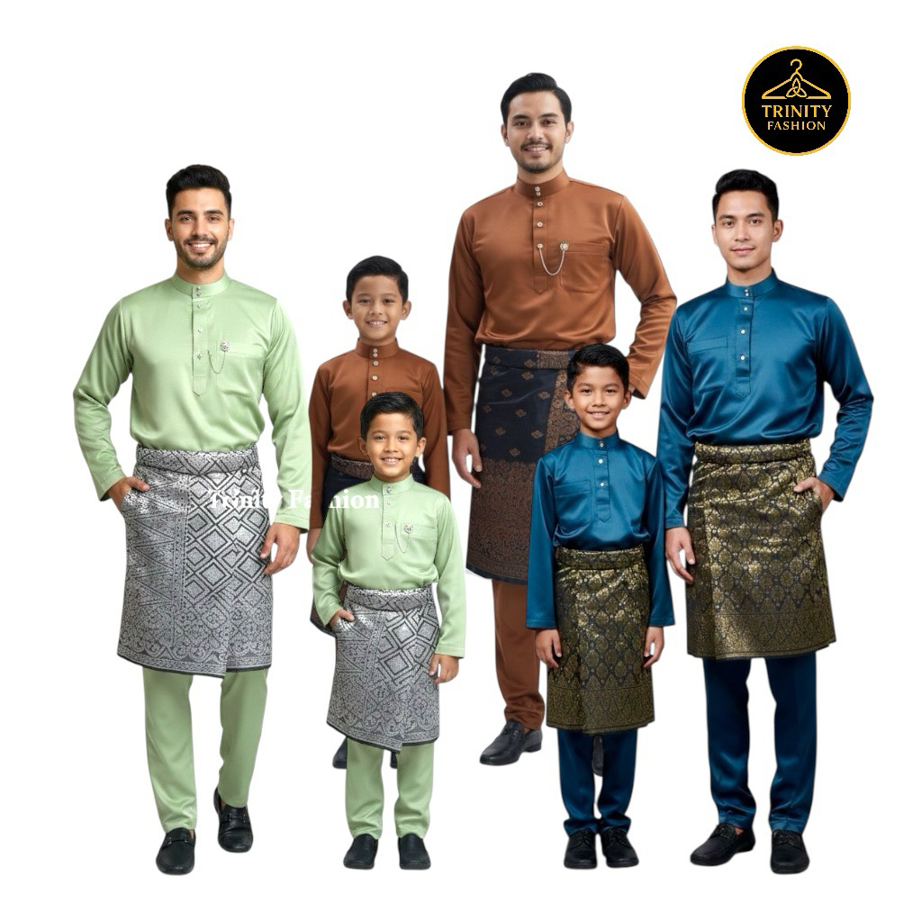 Baju Malayu Tema Raya 2026 Trnading Warna XS-3XL/ 1Y-12Y | Shopee Malaysia