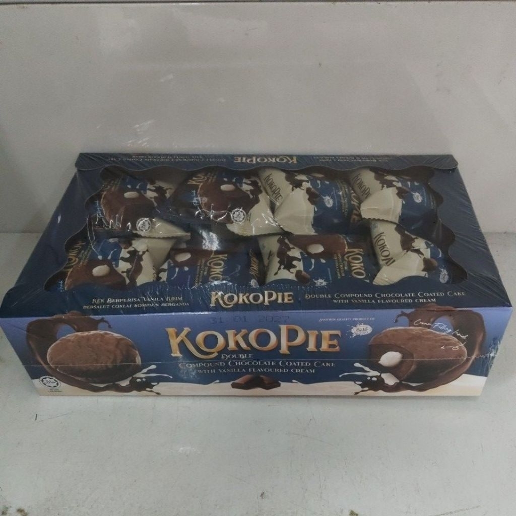 Kokopie Double Compound Chocolate Coated Cake with Vanila Flavoured ...