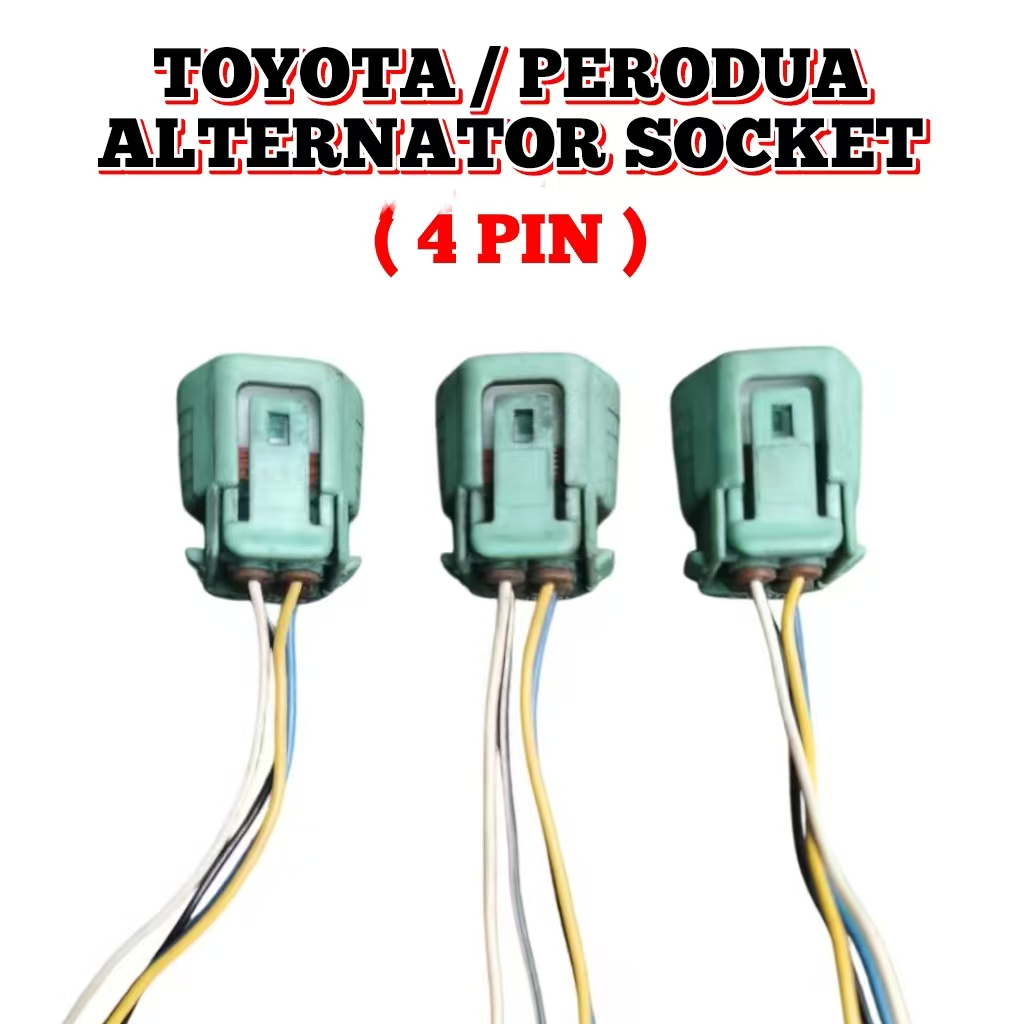 Toyota Alternator Socket 2AZ 1AZ 4Pin Estima ALPHARD Camry Altis Avanza ...