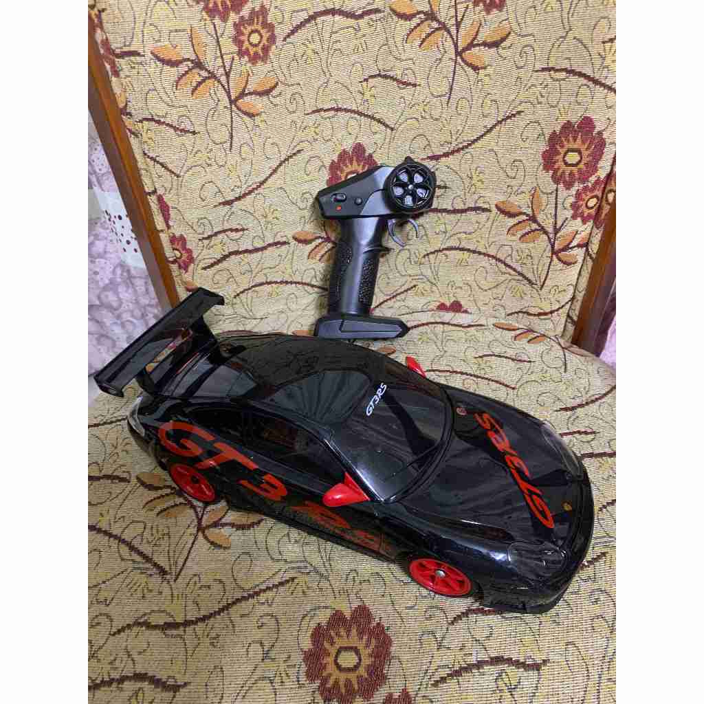 USED Nikko RC Remote Control Car GT3 Porsche BLACK l Upgraded to 2.4Ghz ...