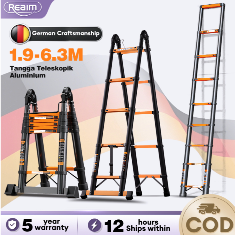 Telescopic Multi-functional Portable Engineering Lift Ladder Tangga ...