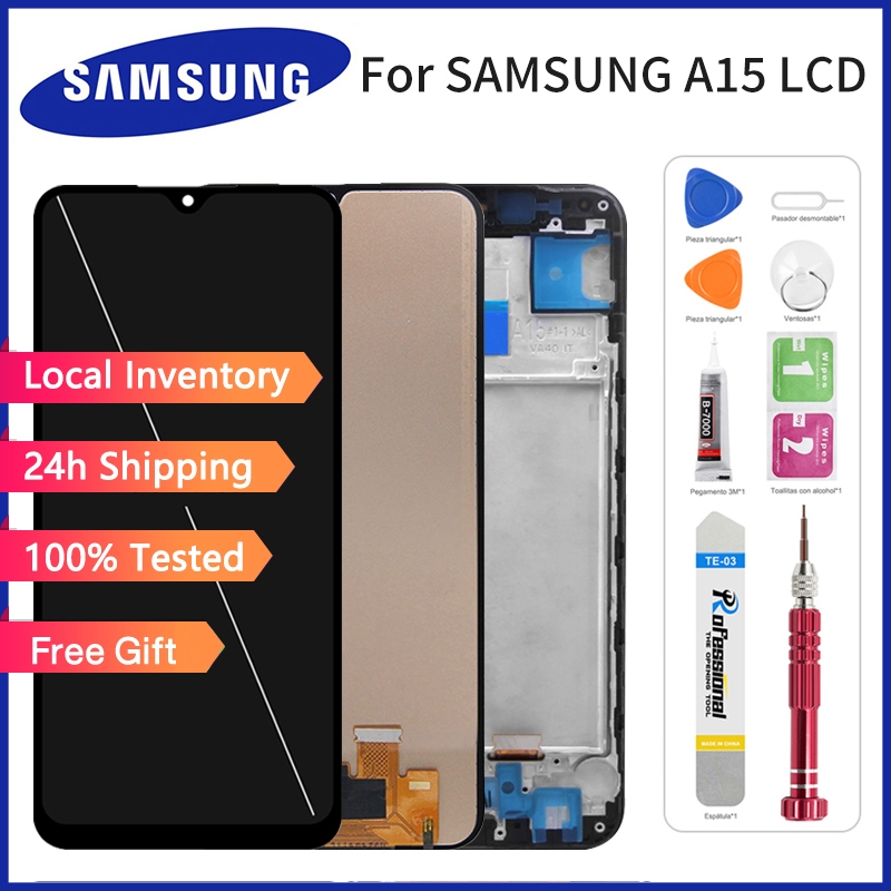 TFT LCD with Frame For SAMSUNG A15 4G A155F / A15 5G A156E LCD Display ...