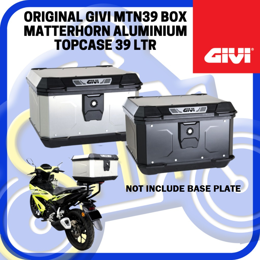 ORIGINAL GIVI MALAYSIA BOX MTN39 MTN39A MTN39B ALUMINIUM TOPCASE 39 ...