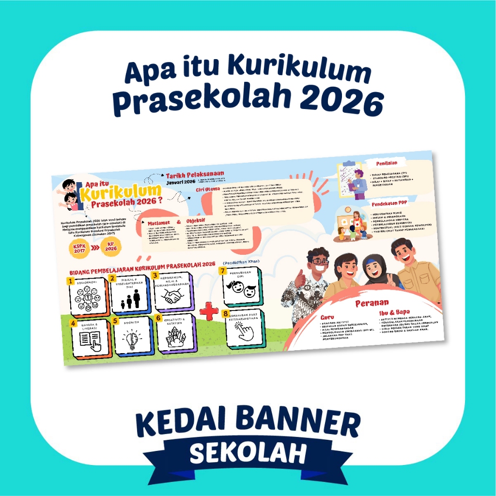 Banner Kurikulum Prasekolah 2026 | Apa itu Kurikulum 2026 | Kurikulum ...