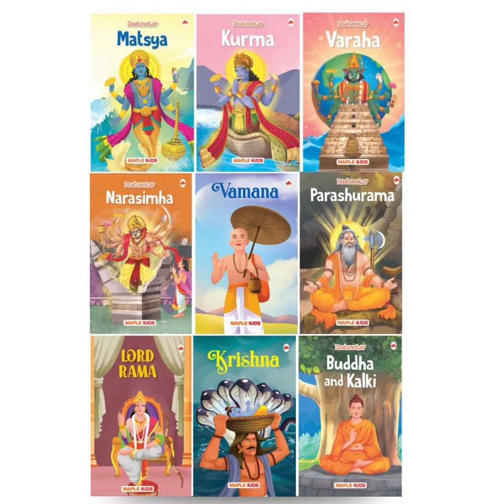 (Set of 9 Books) Dashavathar - My First Hindu Mythology (Set of 5 ...